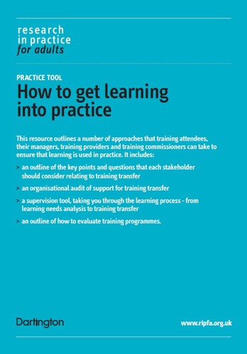 How to get learning into practice: Practice Tool (2013) | Research in ...